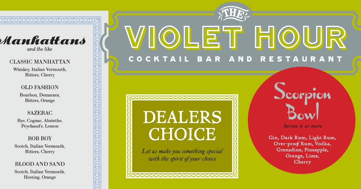 Browse fonts in the Classic Cocktail Menu font pack | Adobe Fonts ...