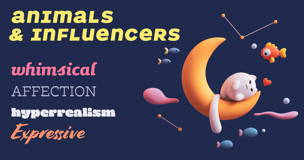 Browse fonts in the Animals and Influencers font pack | Adobe Fonts ...